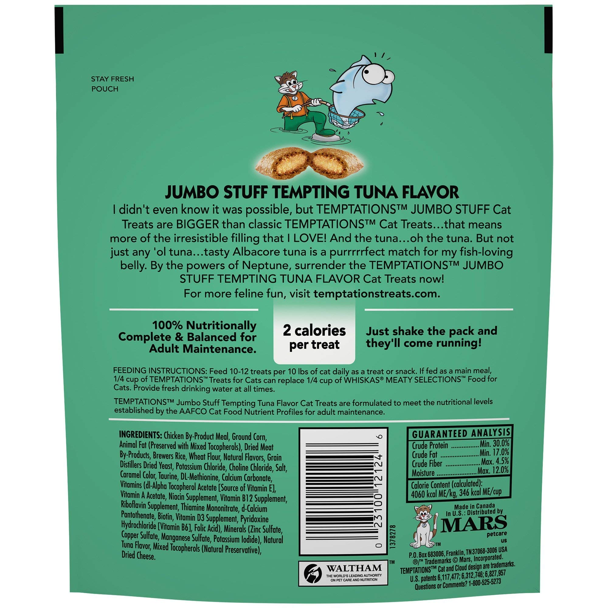 Temptations MEGA Jumbo Stuff Tempting Tuna Flavor (1-Bag) (NET WT 5.3 ...