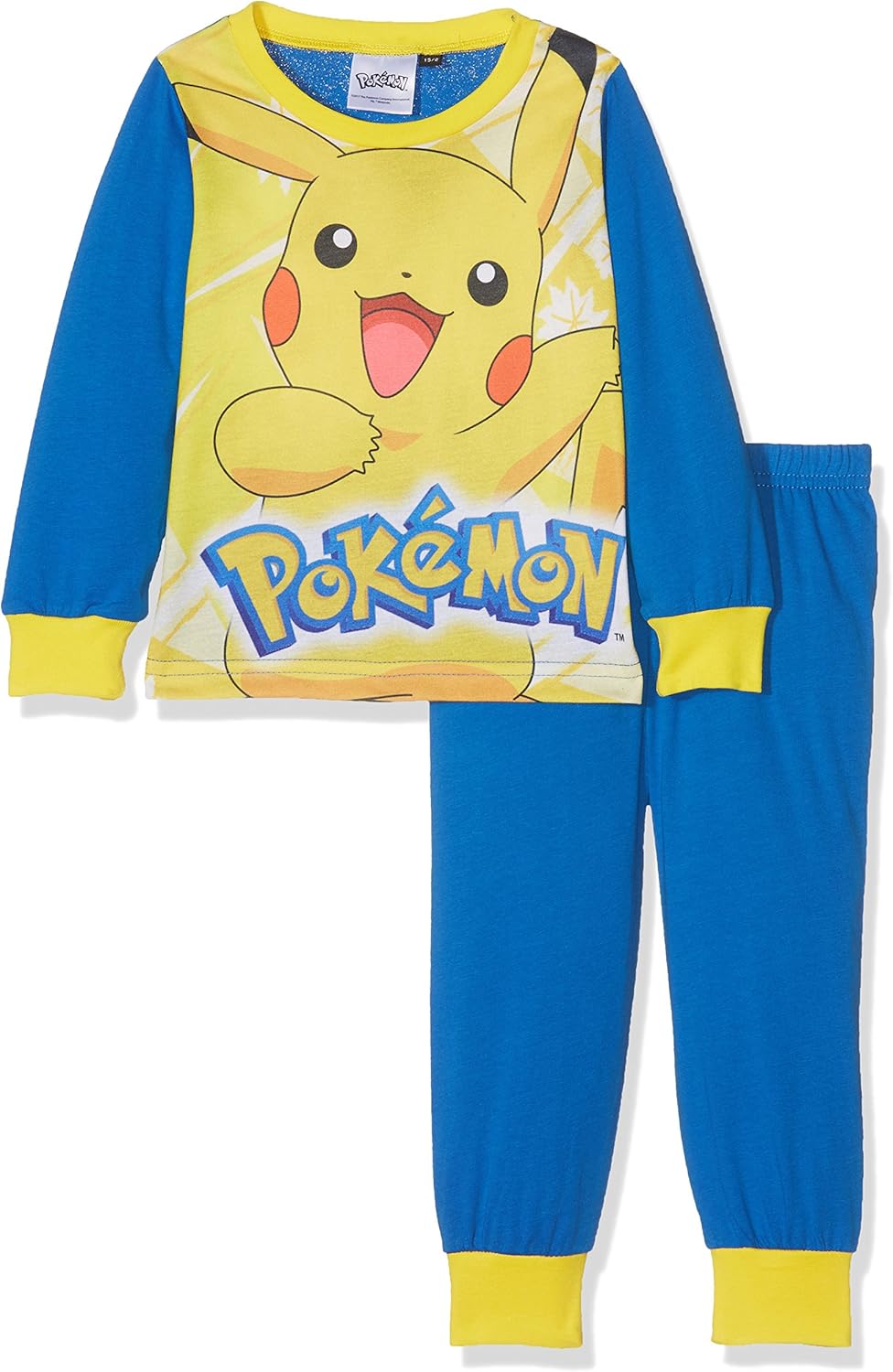 Pokèmon Boys Pikachu PJ Conjuntos de Pijama, Multicoloured (Royal ...