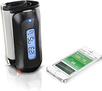 Amazon.com: MobileHealth Wireless Blood Pressure Monitor: Bluetooth ...