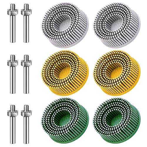 KONIGEEHRE 4 Pack 2 Inch Bristle Disc Grit 50# 120# with 1/4" Shank ...