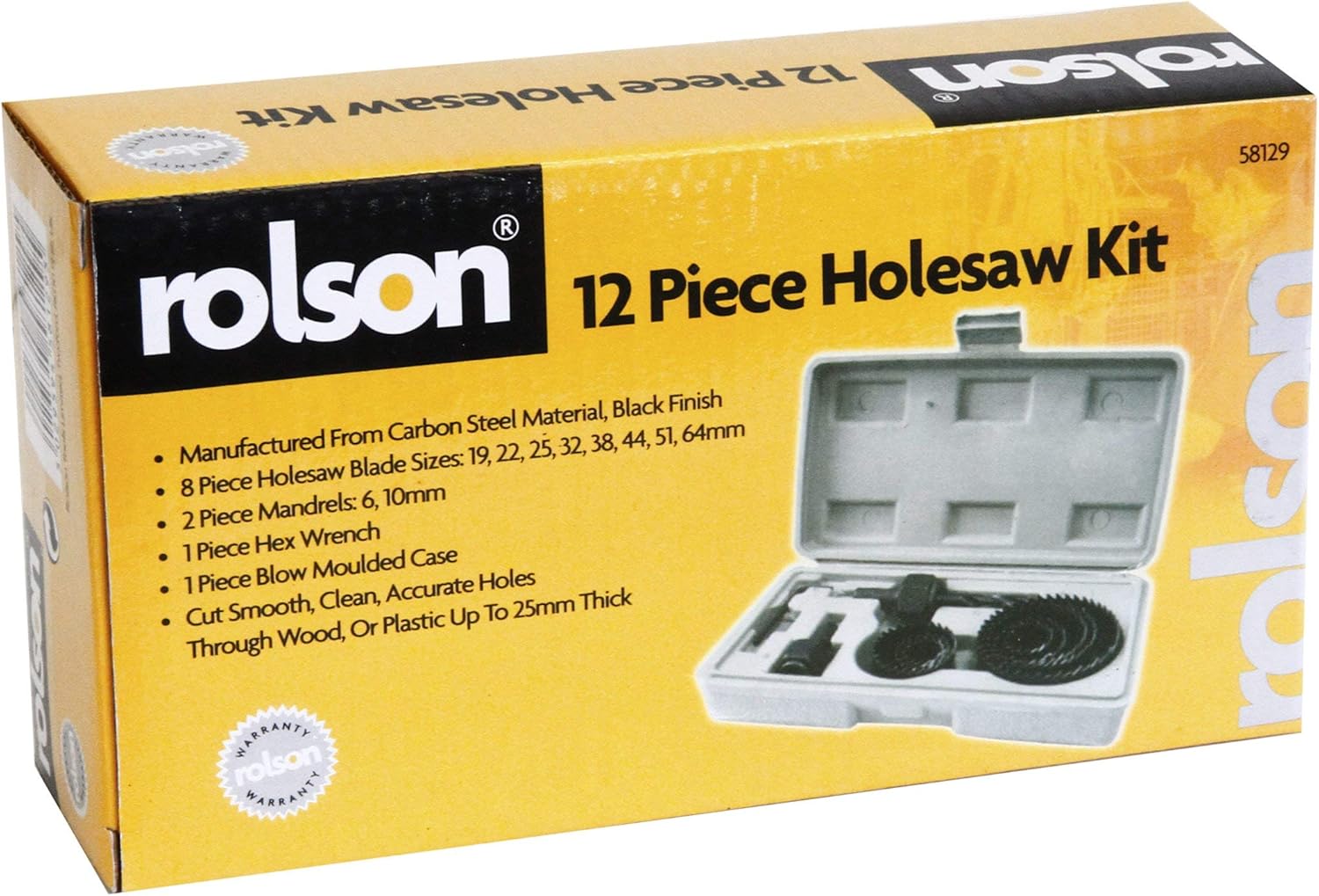 Rolson 58129 Holesaw Set – 11 Pieces – BigaMart