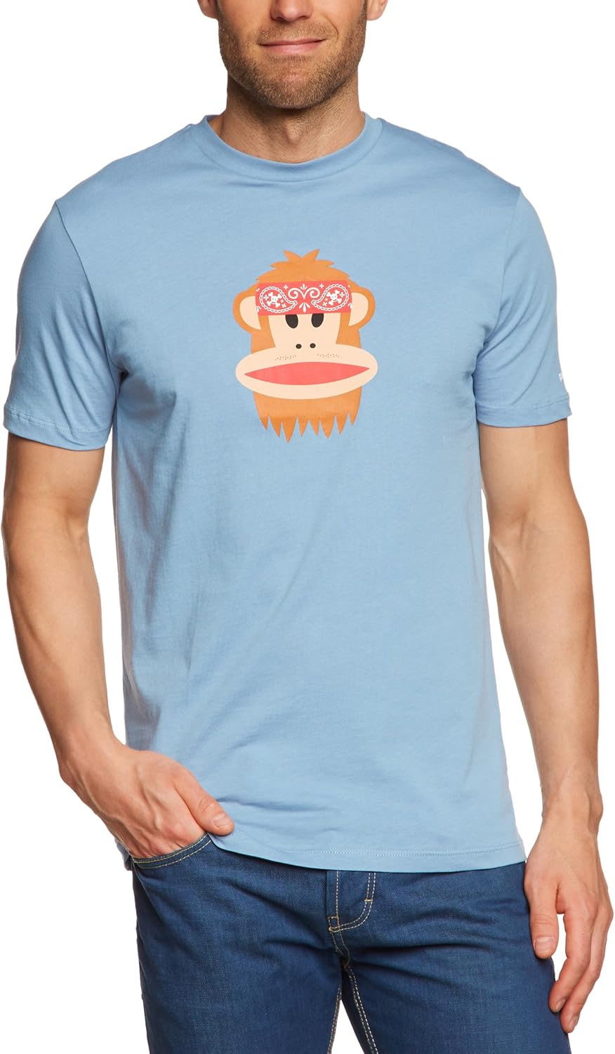 Paul Frank Herren T-Shirt Hard Rock Julius Short Sleeve, blue shadow, L ...