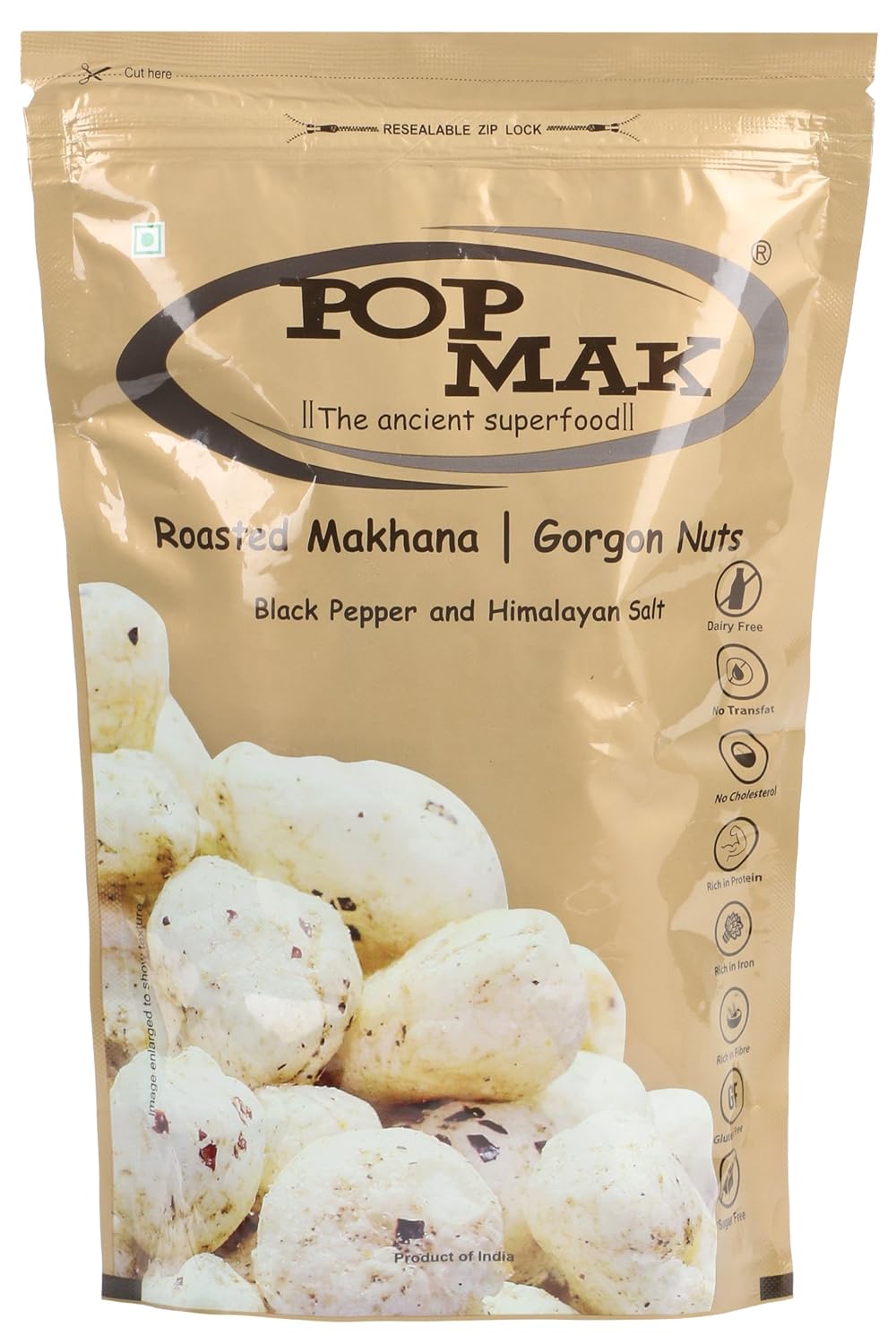 pop mak Roasted Makhana-Black Pepper -90 g: Amazon.in: Grocery ...