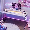 Amazon.com: Bestier 52 inch Gaming Desk with Power Outlets and USB ...