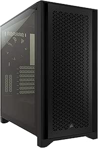 Amazon.com: Corsair 4000D Airflow Tempered Glass Mid-Tower ATX PC Case ...