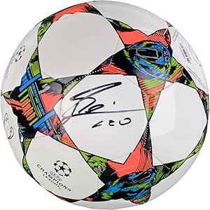 Lionel Messi Barcelona Autographed Red & Green Soccer Ball - Fanatics ...