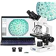 OMAX 40X-2000X Lab LED Binocular Compound Microscope with Double Layer ...