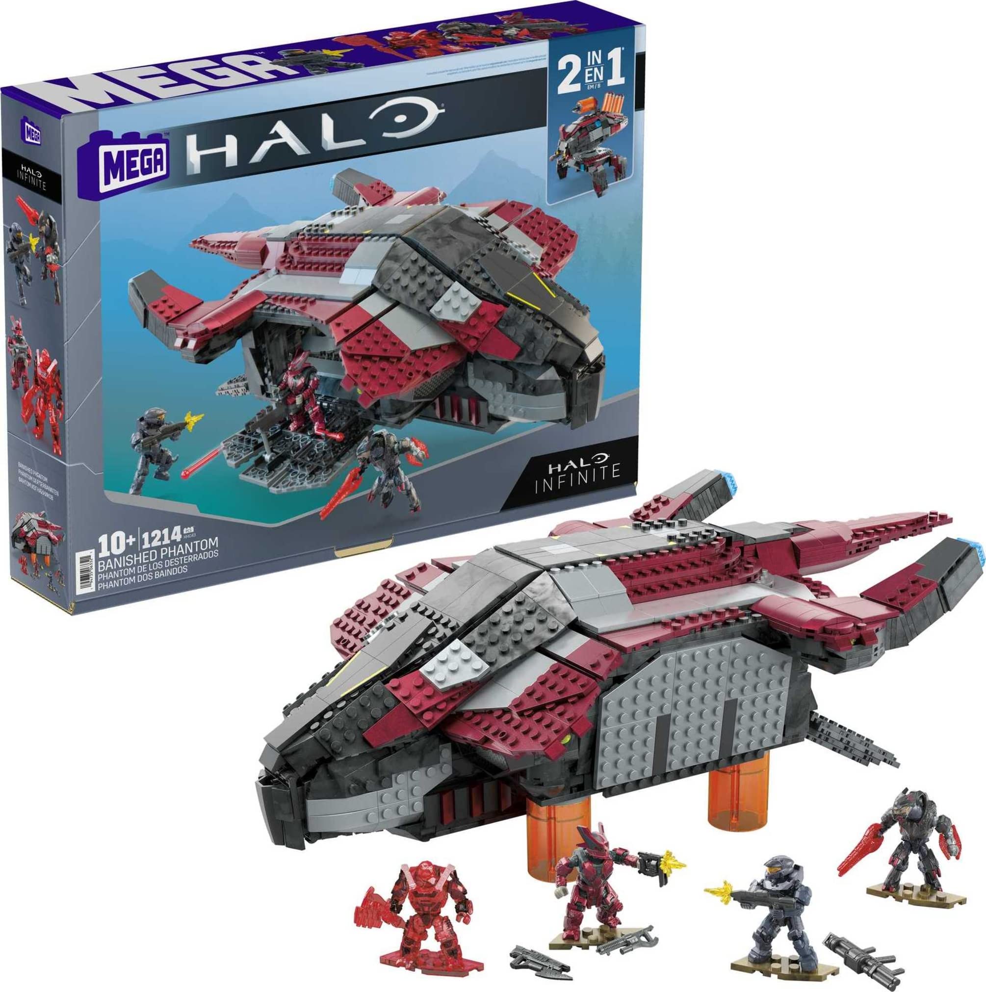 Mua MEGA Halo Infinite Toys Vehicle Building Set, Banished Phantom ...