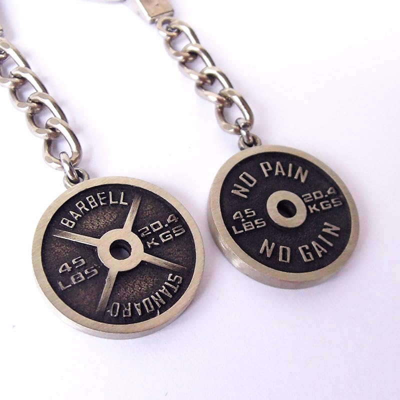 Amazon.com: No Pain No Gain Fitness Keychain For Bodybuilding ...