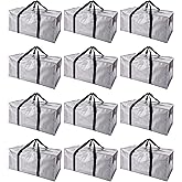 Amazon.com: PANDA JOYS Extra Large Moving Bags with Zippers & Carrying ...