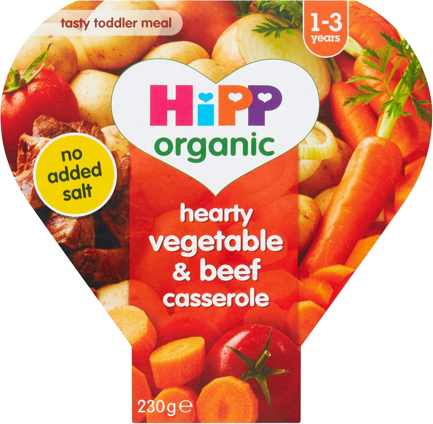 HiPP Organic Hearty Vegetable & Beef Casserole Toddler Tray Meal 12 ...
