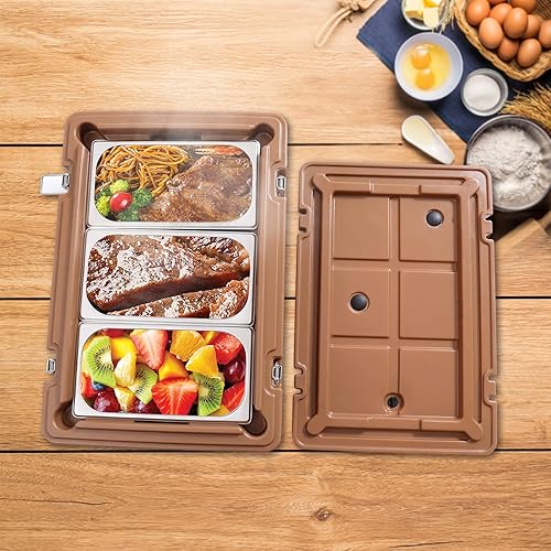HinLIaDa Insulated Food Pan Carrier, 30L Top-Load Insulated Food Pan ...