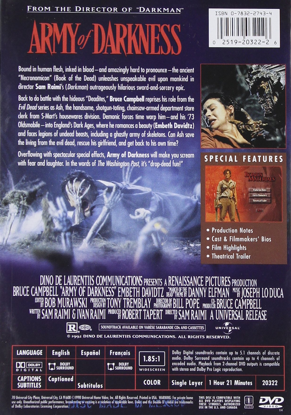 Mua Army of Darkness [DVD] Army of Darkness [DVD] DVD Multi-Format Blu ...