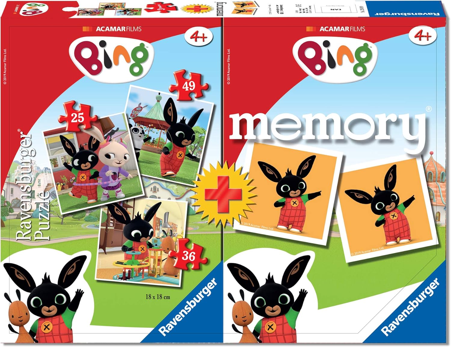 RAVENSBURGER Memory + 3 Puzzle Bing Board games Memory And Memo Games ...