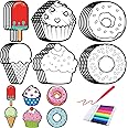 Amazon.com: Gemscream 30 Pcs Crafts Color Your Own Magnet for Kids DIY ...
