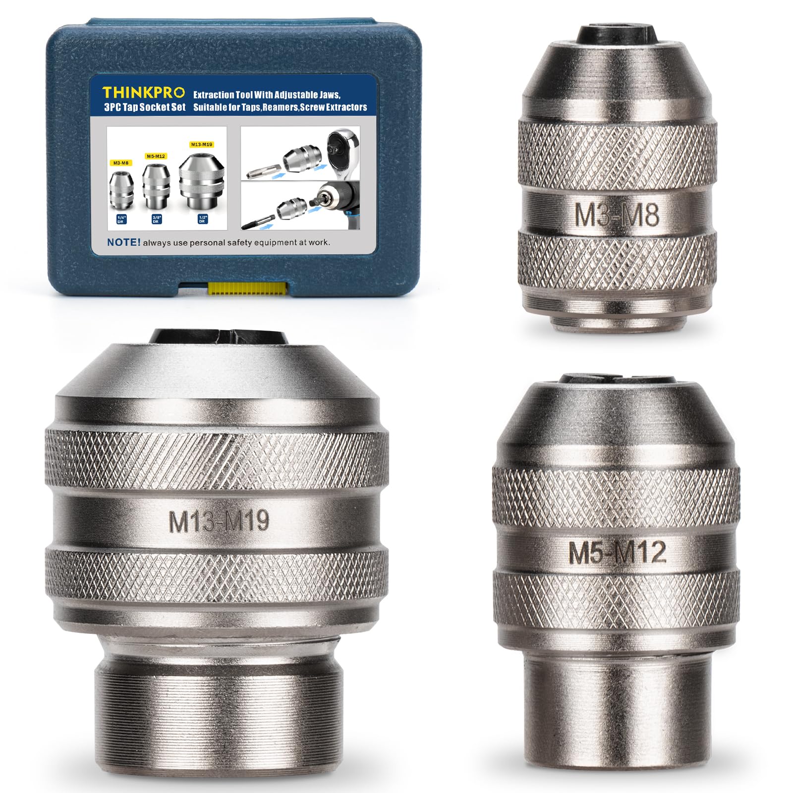 Thinkpro Tap Sockets,3 Pieces Tap Extractor,Adjustable Extraction Tool ...