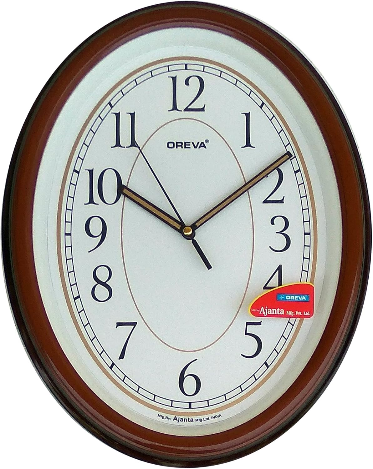 Buy Oreva Oreva Wooden Finish Plastic Clock Online at Low Prices in ...