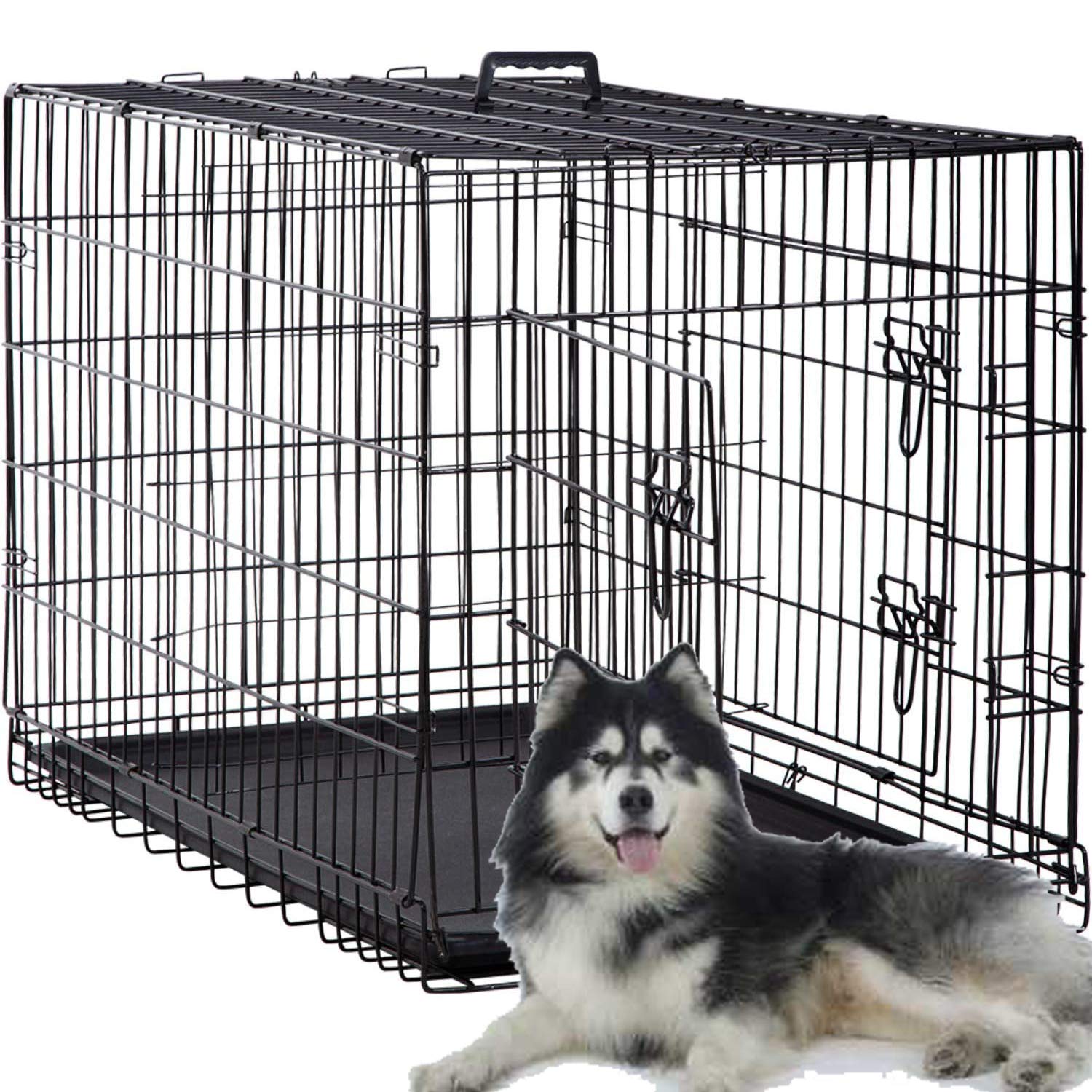 Mua 48 Inch Large Dog Crate Dog Kennel Cage Metal Wire Crates Pet Cages ...
