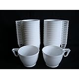Amazon.com: Case 288 - White Plastic Coffee Mug Disposable / Reuseable ...