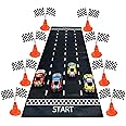 Amazon.com: 41PCS Mini Race Car Table Game Set Mini Race Cars Traffic ...