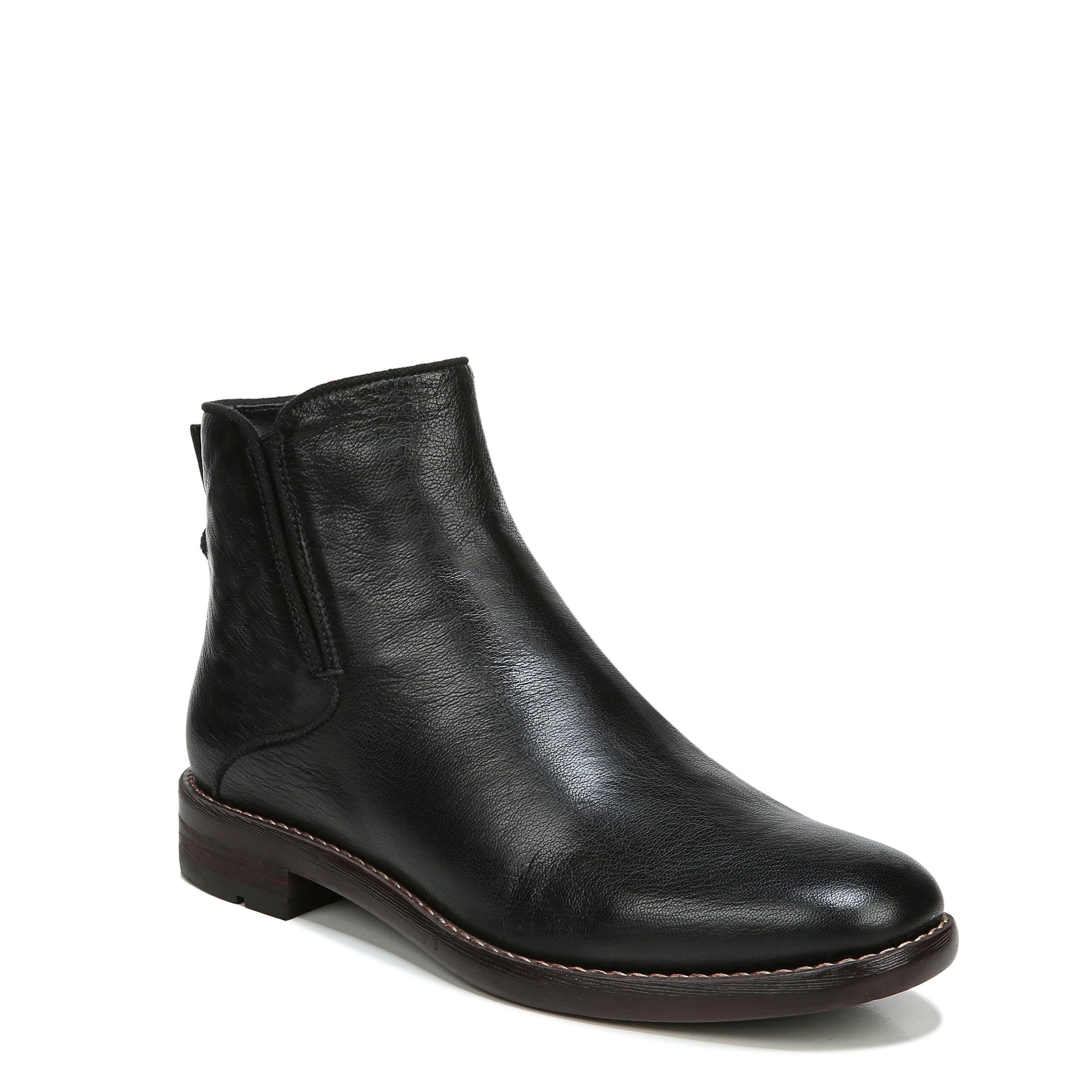 Franco Sarto Womens Marcus Flat Ankle Bootie Black Leather 9 M for sale ...