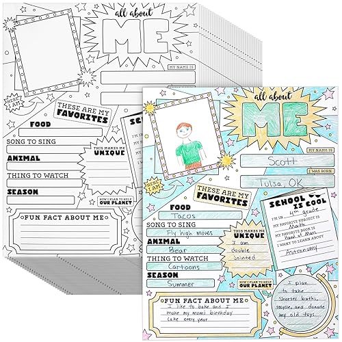Infinite Curiosity All About Me Posters Elementary Classroom 30-Pack ...