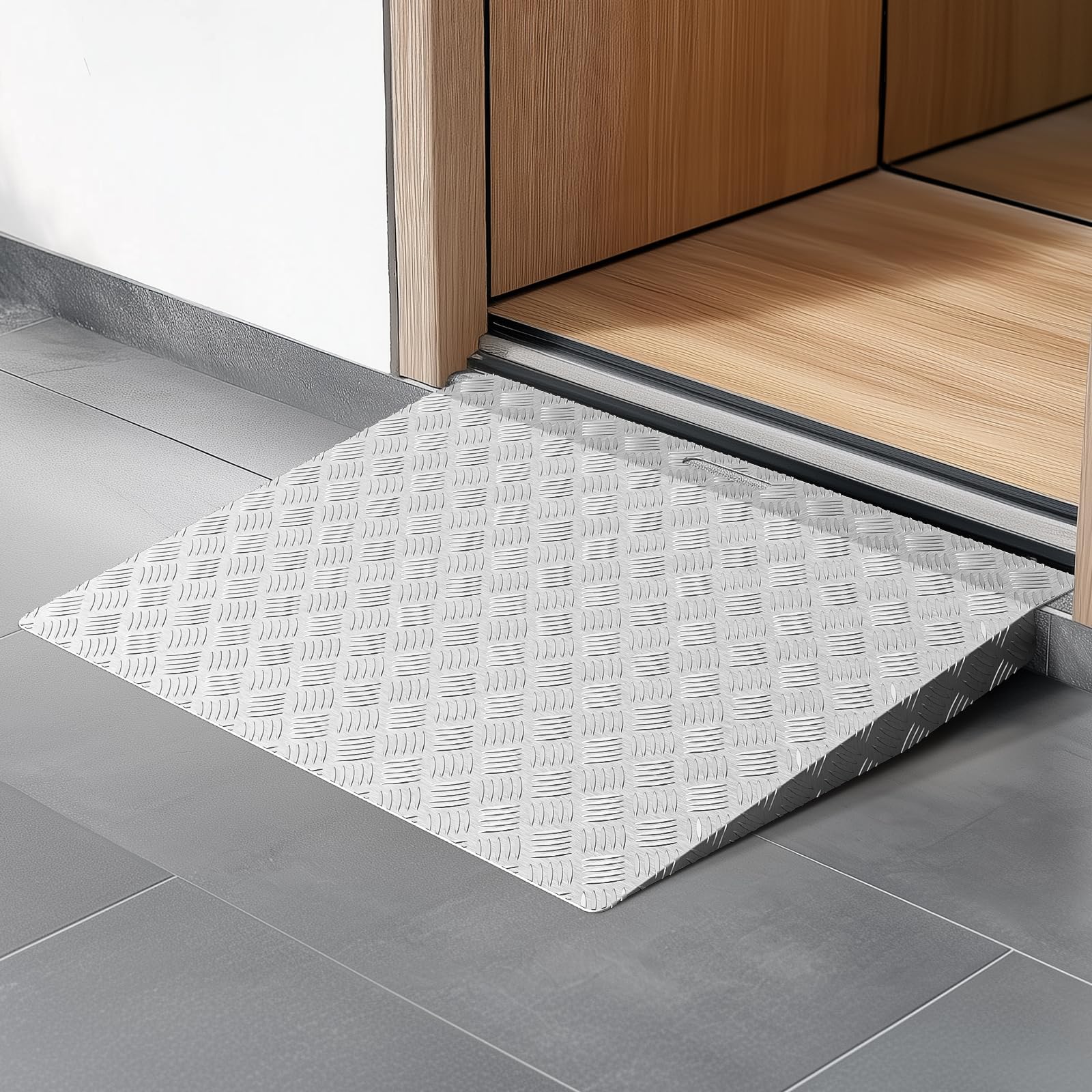 gardhom Threshold Ramps for Doorways 2-4" Rise Aluminum One-Piece ...