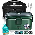 Amazon.com: TRAVELISIMO Electric Lunch Box for Adults, 80W Heated Lunch ...