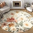Amazon.com: jinchan Spring Summer Floral Round Rug 7ft Area Rug Indoor ...