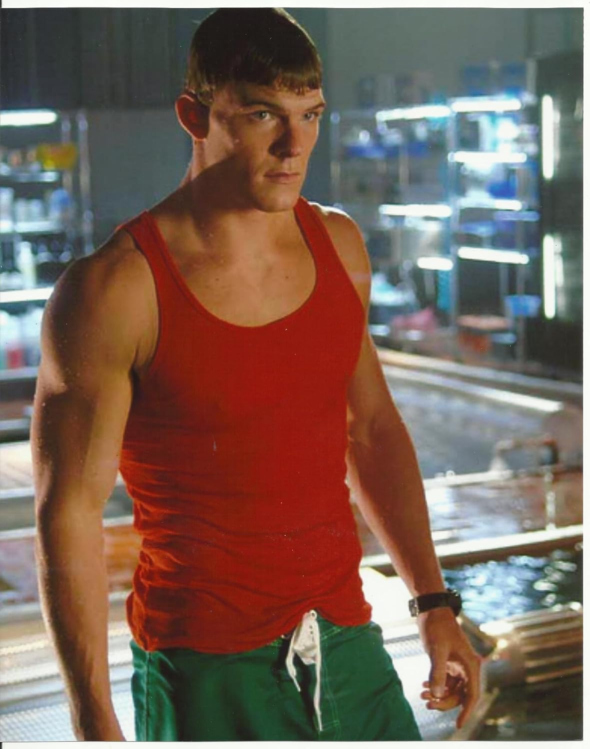 Smallville Alan Ritchson is Aquaman in Red Tank Top 8 x 10 Photo at ...