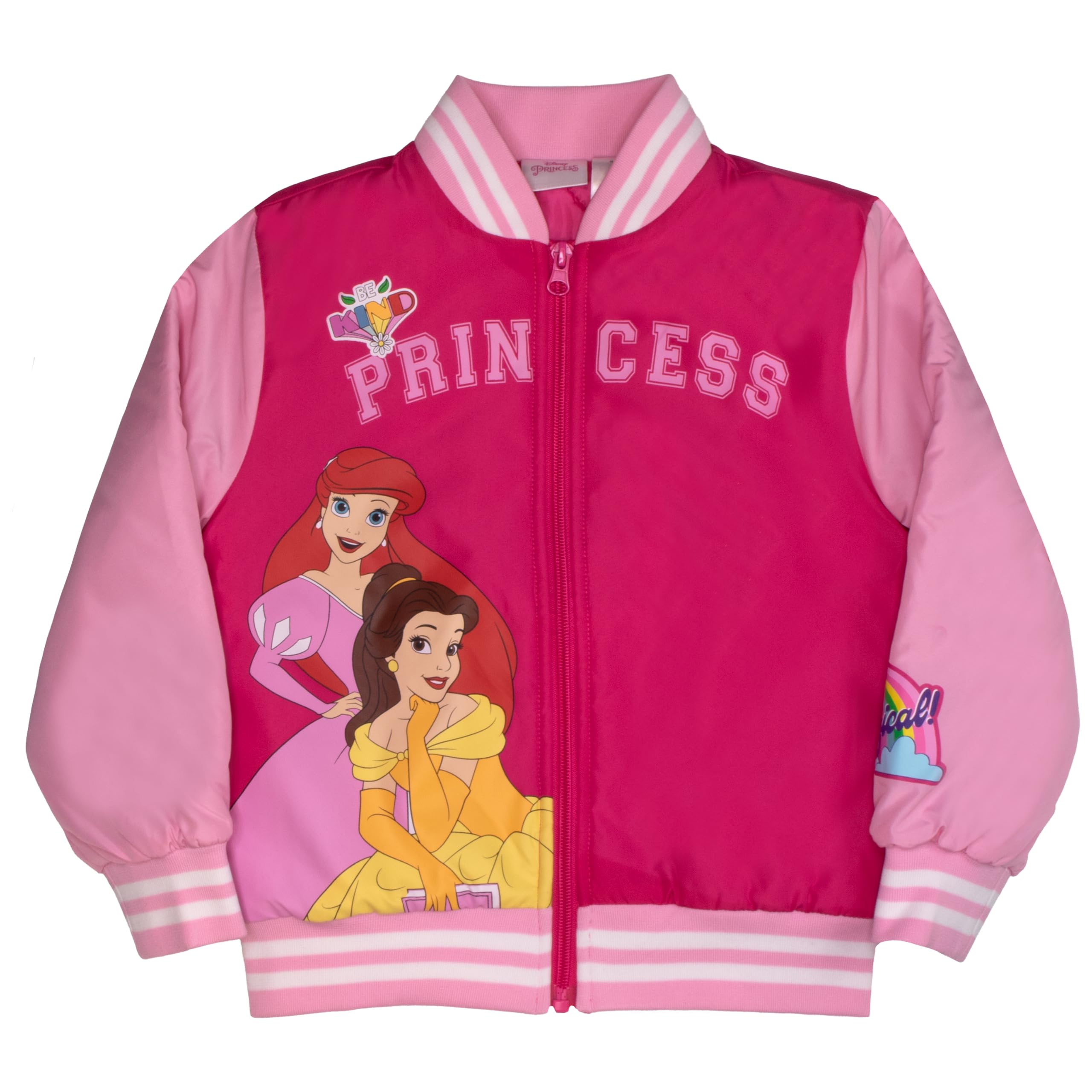 Disney Princesses Girls Bomber Jackets, Ariel, Rapunzel, Snow White ...