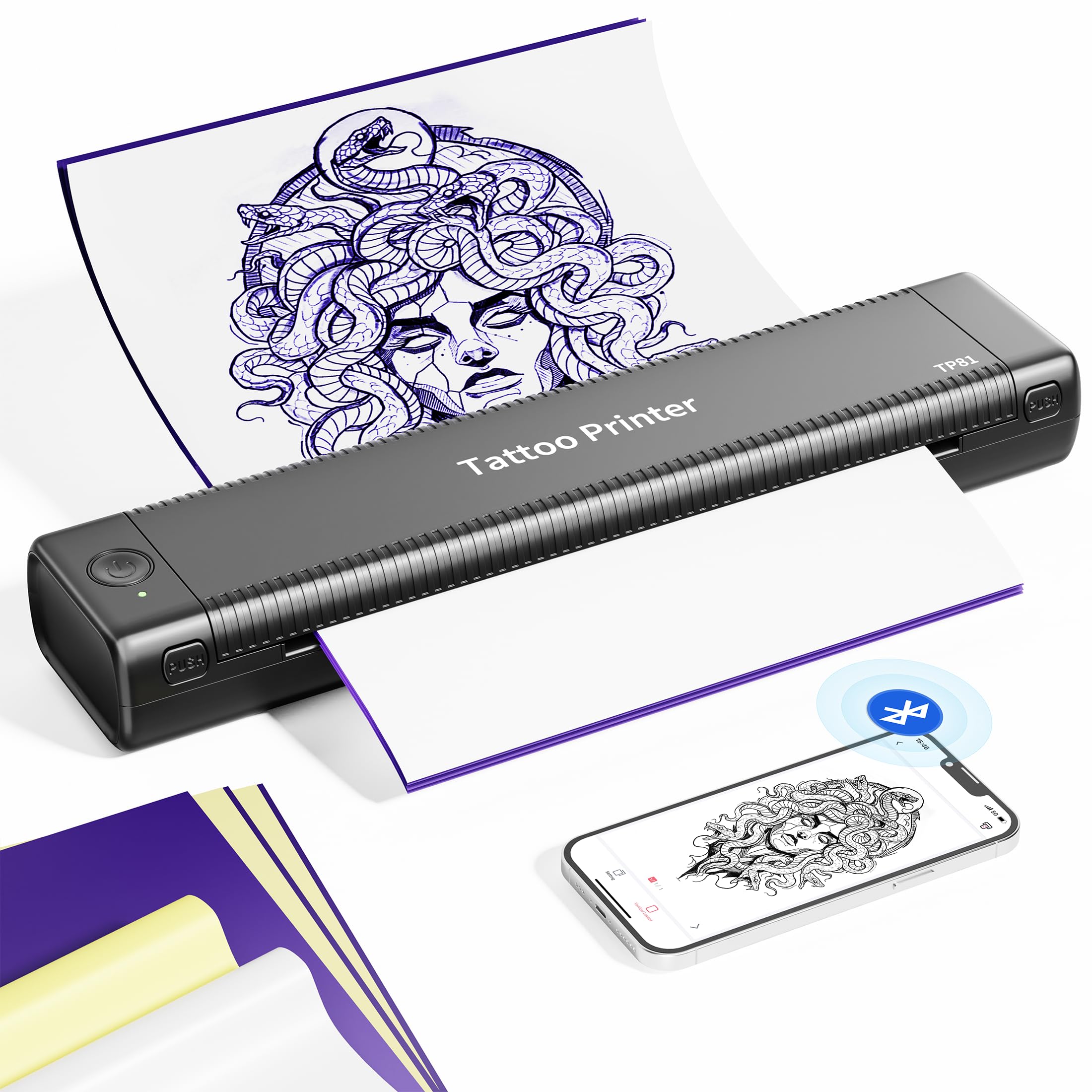 Mua TP81 Wireless Tattoo Stencil Printer,Thermal Tattoo Transfer ...