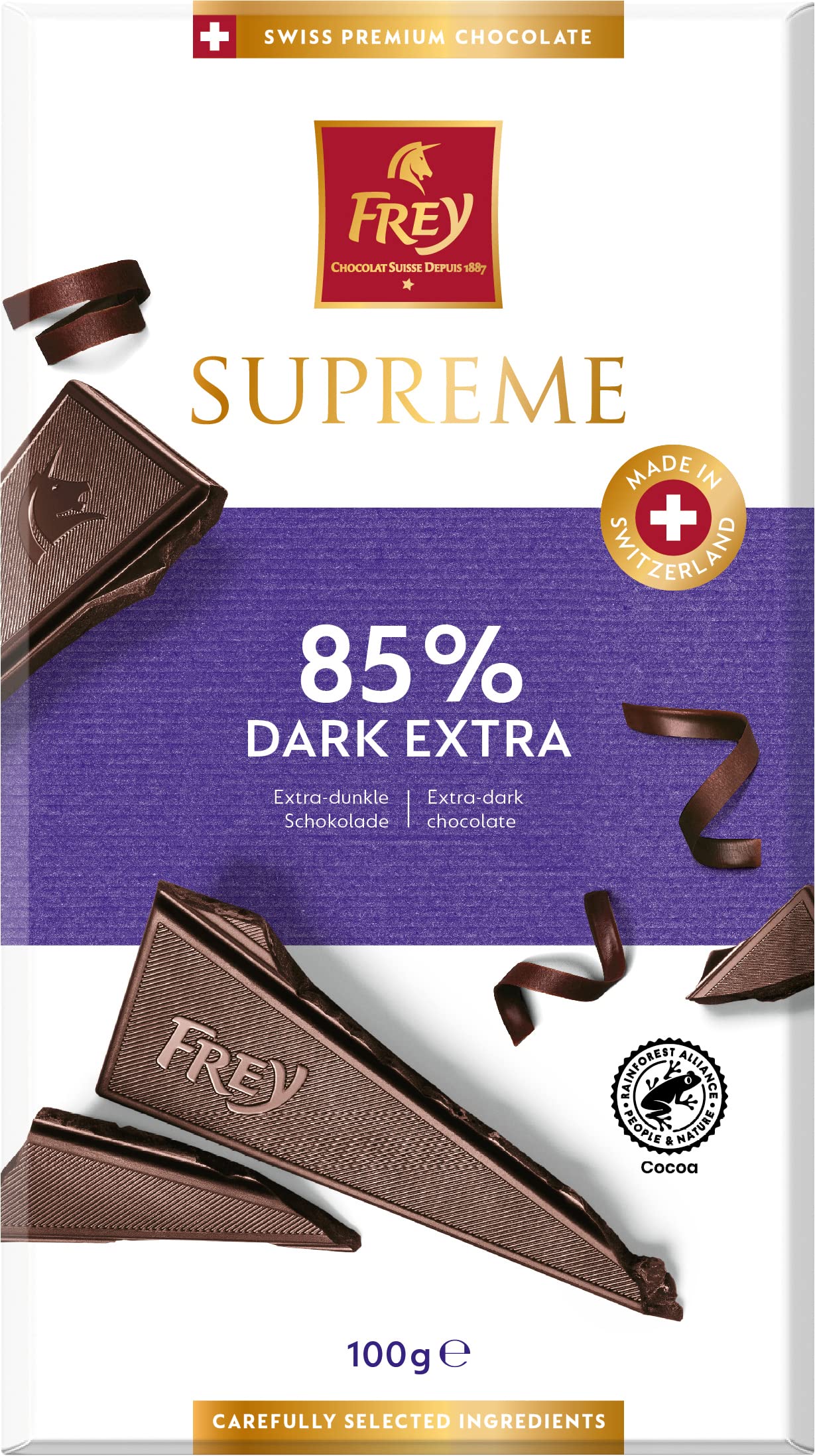 Mua Supreme Dark 100g - Cocoa 85% Minimum - Swiss Premium Chocolate ...