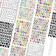 Amazon.com: 30 Sheets Vinyl Letters Stickers Small, Tiny Letter and ...