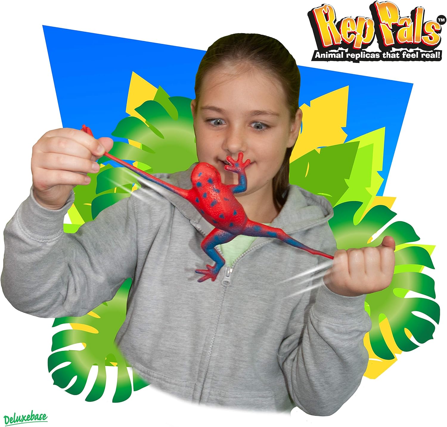 Rep Pals – Srawberry Frog, Stretchy Toy from Deluxebase. Super stretchy ...