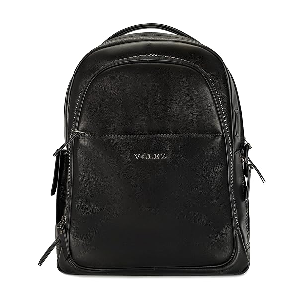 VELEZ Leather Backpack for Men - 15 Inch Laptop Bag - Business Daypack ...
