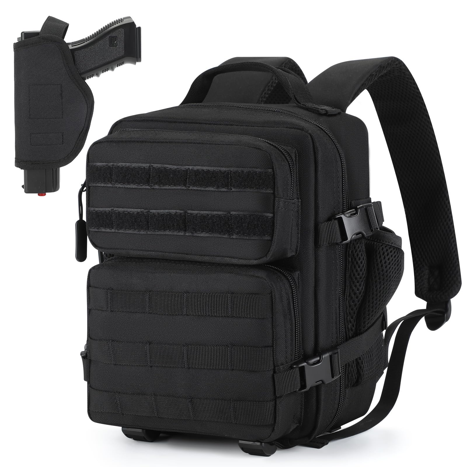 HUNTVP 9L Mini Tactical Backpack with Holster for Men, Women Small ...