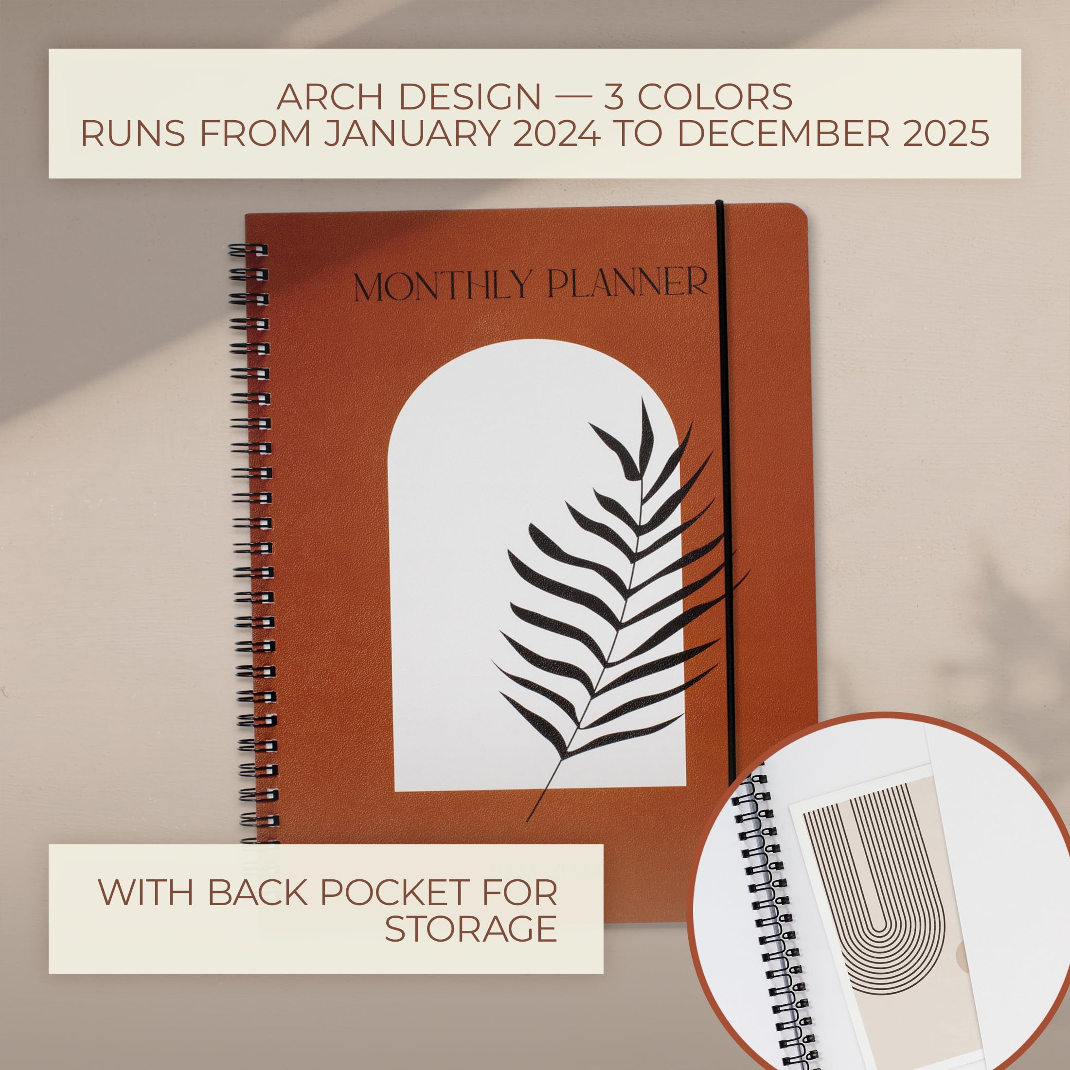 Mua Simplified 2024-2025 Monthly Planner and Calendar Book - Beautiful ...