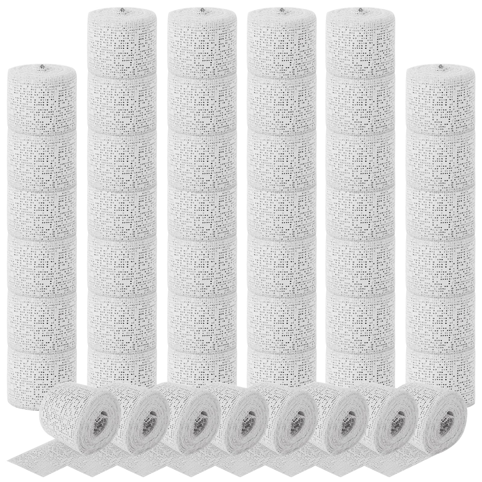 ZUQIAN 48 Pack Plaster Cloth Rolls Bulk, Each Roll 2”x 108” Plaster ...