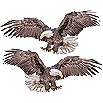 Amazon.com - 2 Pack Bald Eagle Sticker - Eagle About to Catch Prey ...