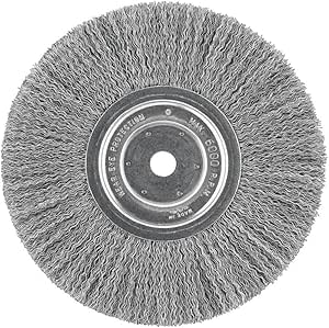 DEWALT DW4907 8 Crimped Bench Wire Wheel, 5/8 Arbor, Wide Face.014 ...