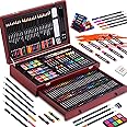 Amazon.com: Color More 143 Piece Deluxe Art Set,Paint Set in Portable ...
