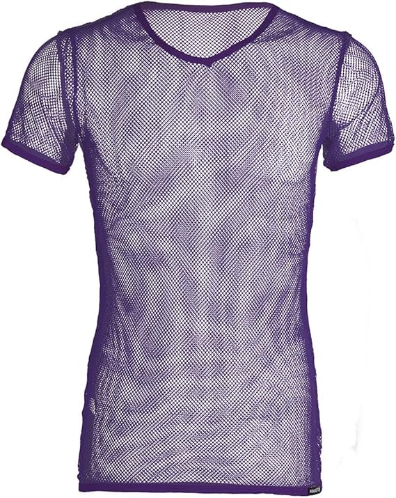 YiZYiF Mens Sheer Mesh Fishnet Summer T Shirt Muscle Tops Training ...