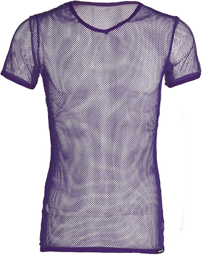 YiZYiF Mens Sheer Mesh Fishnet Summer T Shirt Muscle Tops Training ...