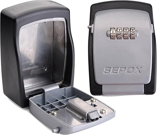 SEPOX Wall Mounted Key Lock Box with 4-Digit Resettable Combination ...