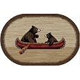 Amazon.com: Cozy Cabin Bear Canoe Rug, 30 in x 46 in