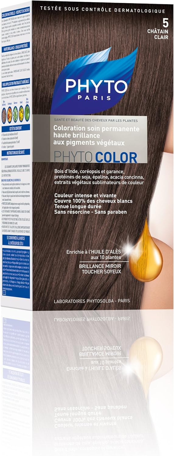 PHYTO Permanent Color-Treatment, Shade 5 Light Chestnut – BigaMart
