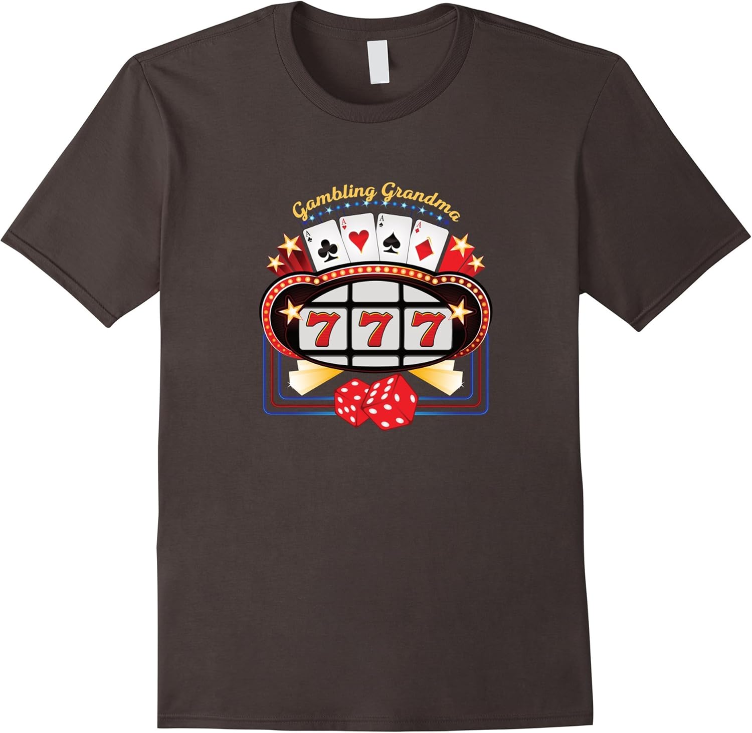 Amazon.com: Gambling Grandma Slots Machine T-Shirt: Clothing