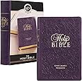 KJV Holy Bible, Giant Print Standard Size Faux Leather Red Letter Edition - Ribbon Marker, King ...
