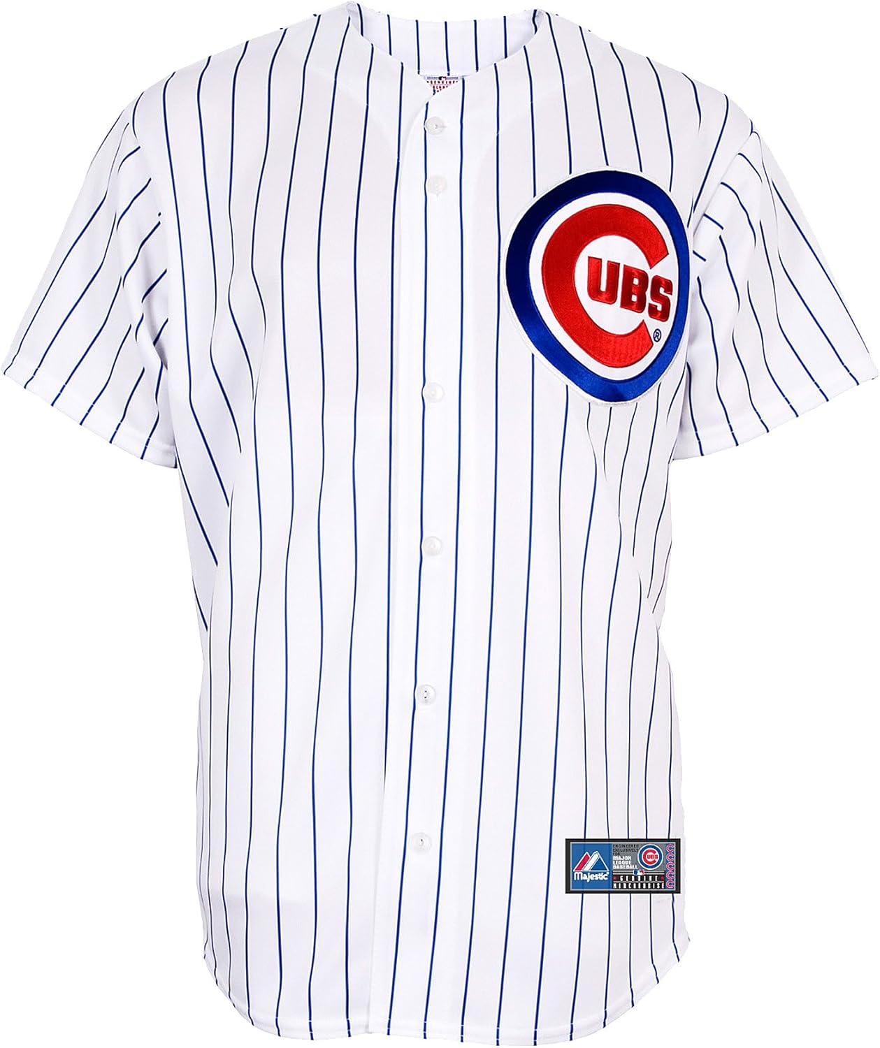 Majestic MLB Chicago Cubs Tyler Colvin Blanco/Royal Pinstrp Home ...